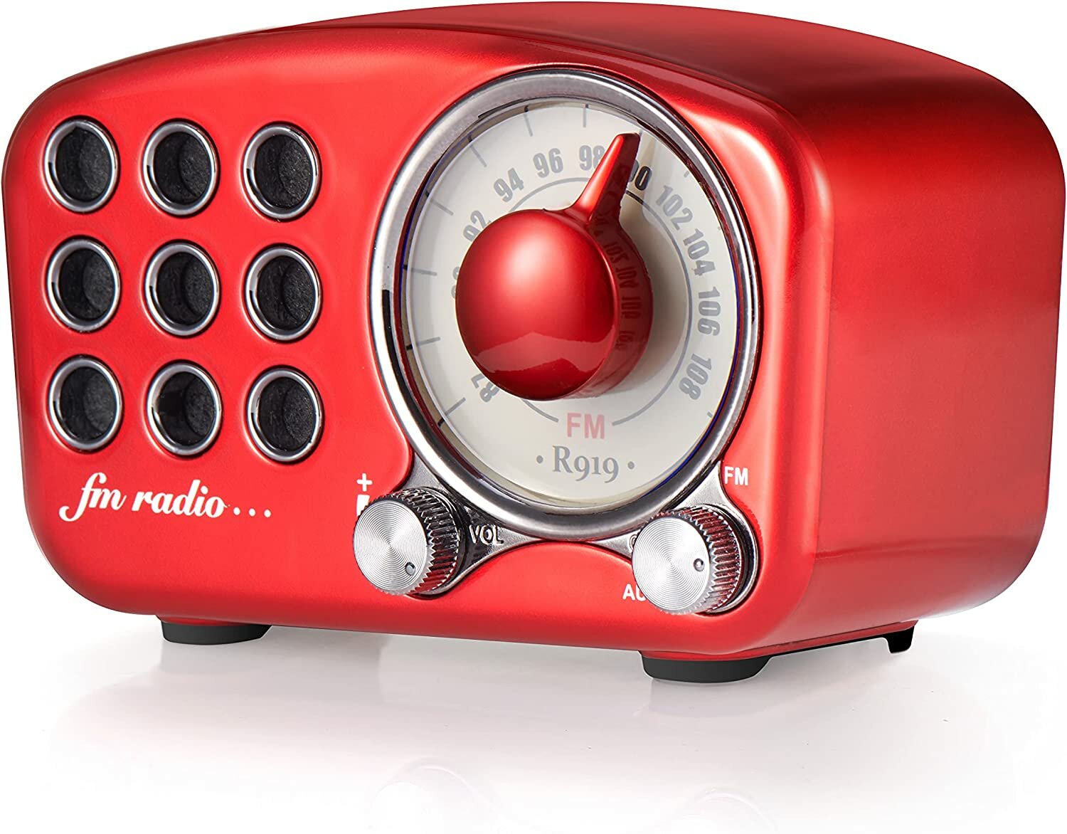 Bluetooth-колонка в стиле ретро радио old classic style, синий цвет, Bluetooth 5.0, беспроводное соединение, TF-карта, MP3-плеер, -радио 87-108 МГц, время работы 9 часов, размер 4.6 x 2.7 x 2 дюйма, 1 шт.