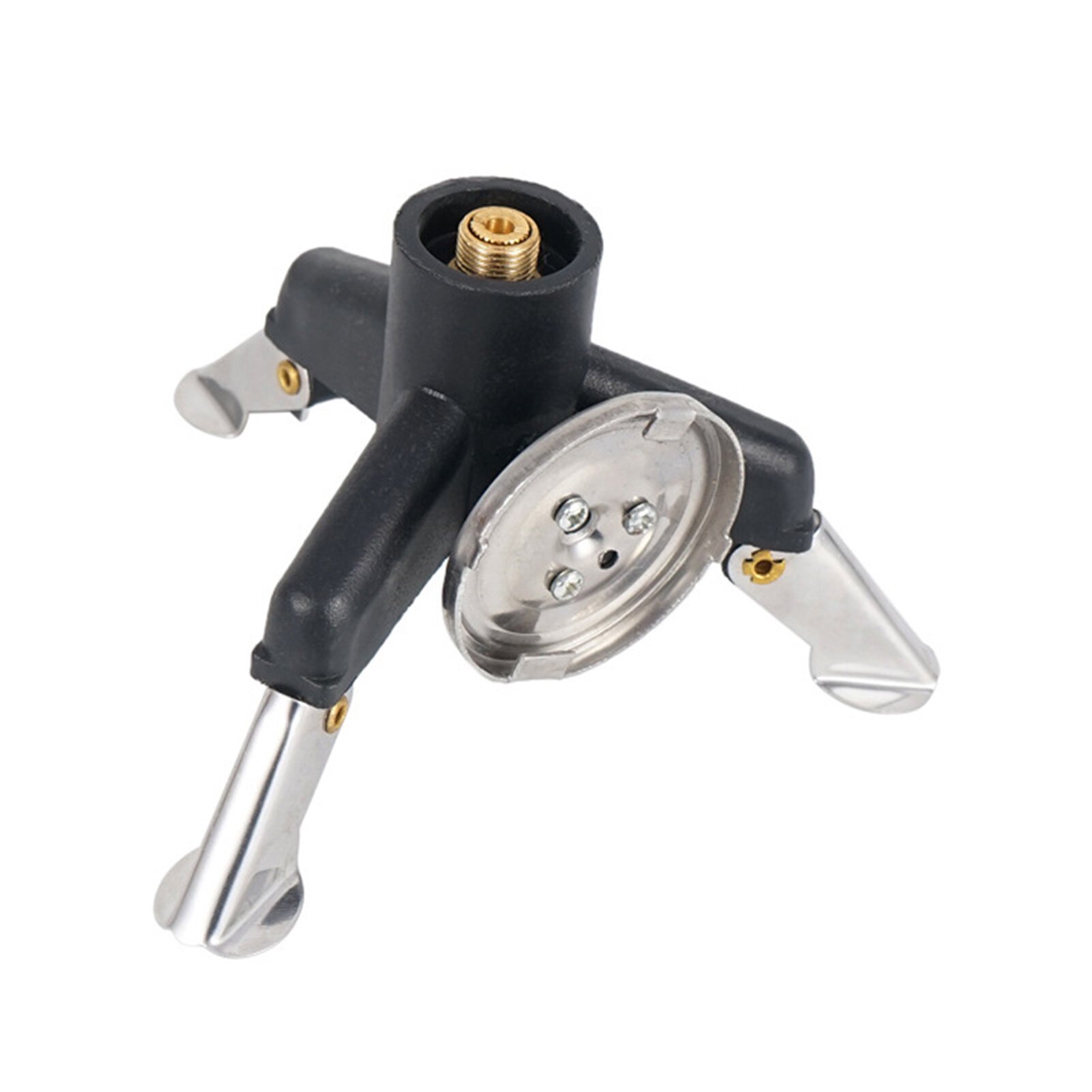 Адаптер для газовой плиты для открытом воздухе портативный переходной головка адаптер складной газовый преобразователь аксессуар для приготовления пищи, материал: нержавеющая сталь+пластик+медь, размер изделия: 13*7.5см/5.1*3дюйма, размер упаковки: