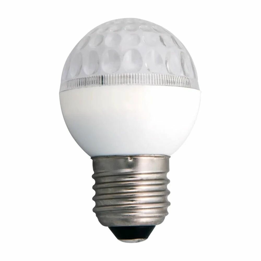 Светодиодная лампа-шар для украшения Neon-Night диаметр 50 мм, цоколь E27, 9 LED, 1 Вт белая 405-215