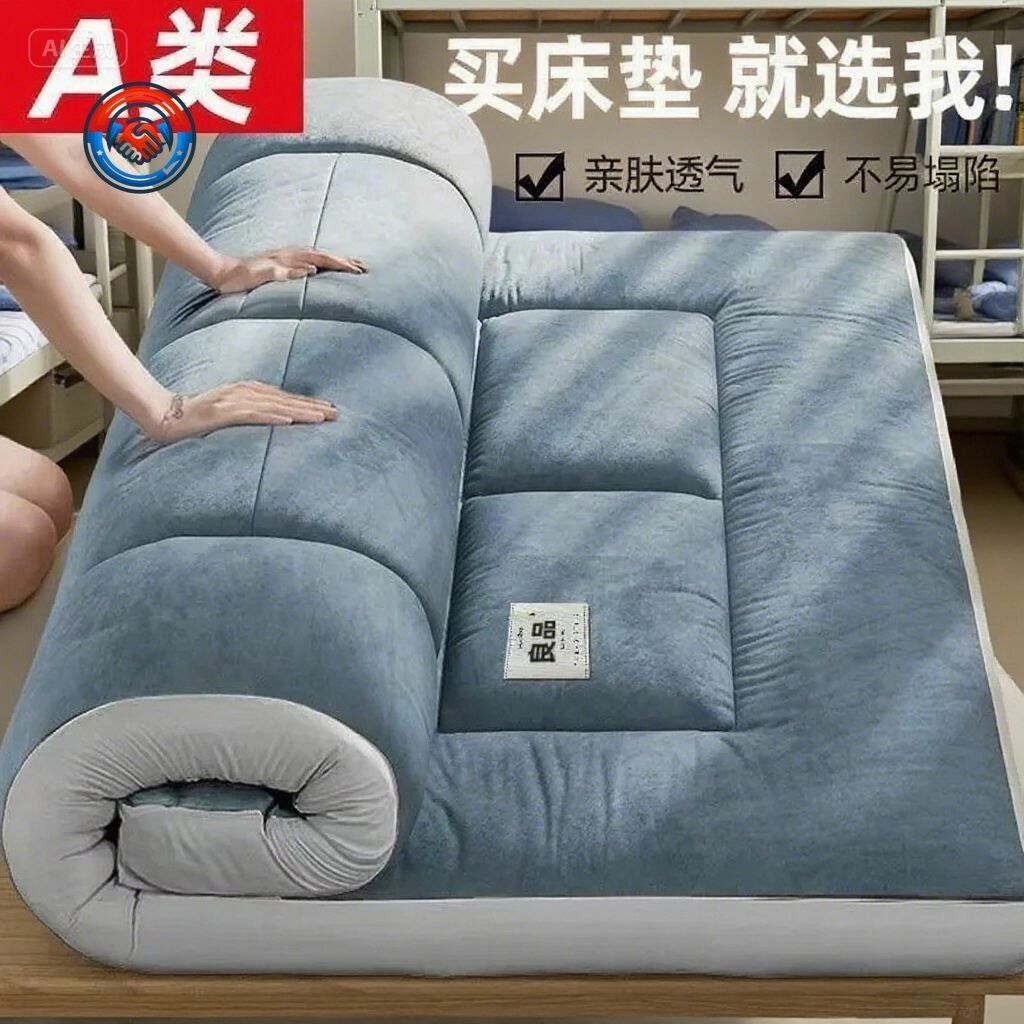 Складной матрас татами 90200 см, 6 см толщиной, соевое волокно и полиэстер, ортопедический, для общежития, дачи и дома, легко сворачивается и хранится