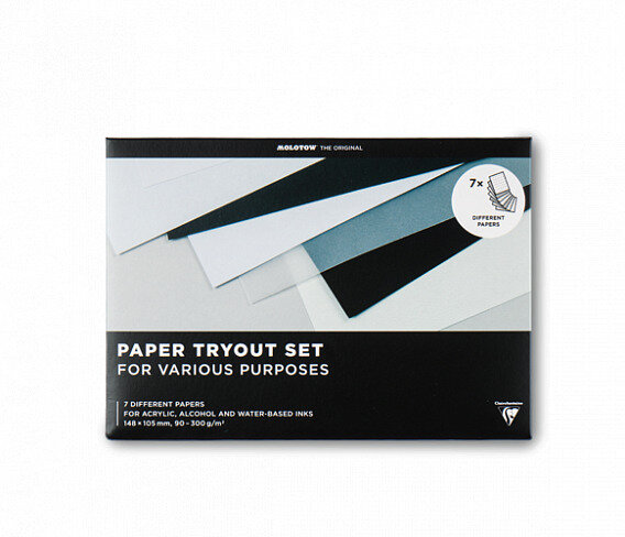 Набор бумаги Molotow paper tryout set A6