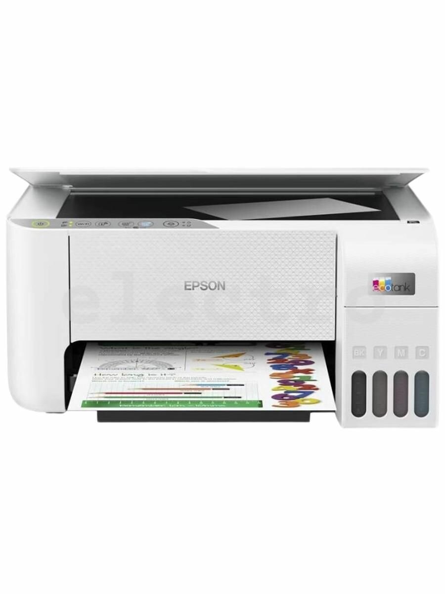 МФУ струйный EPSON L3276 (C11CJ67436) белый, цветная печать, A4