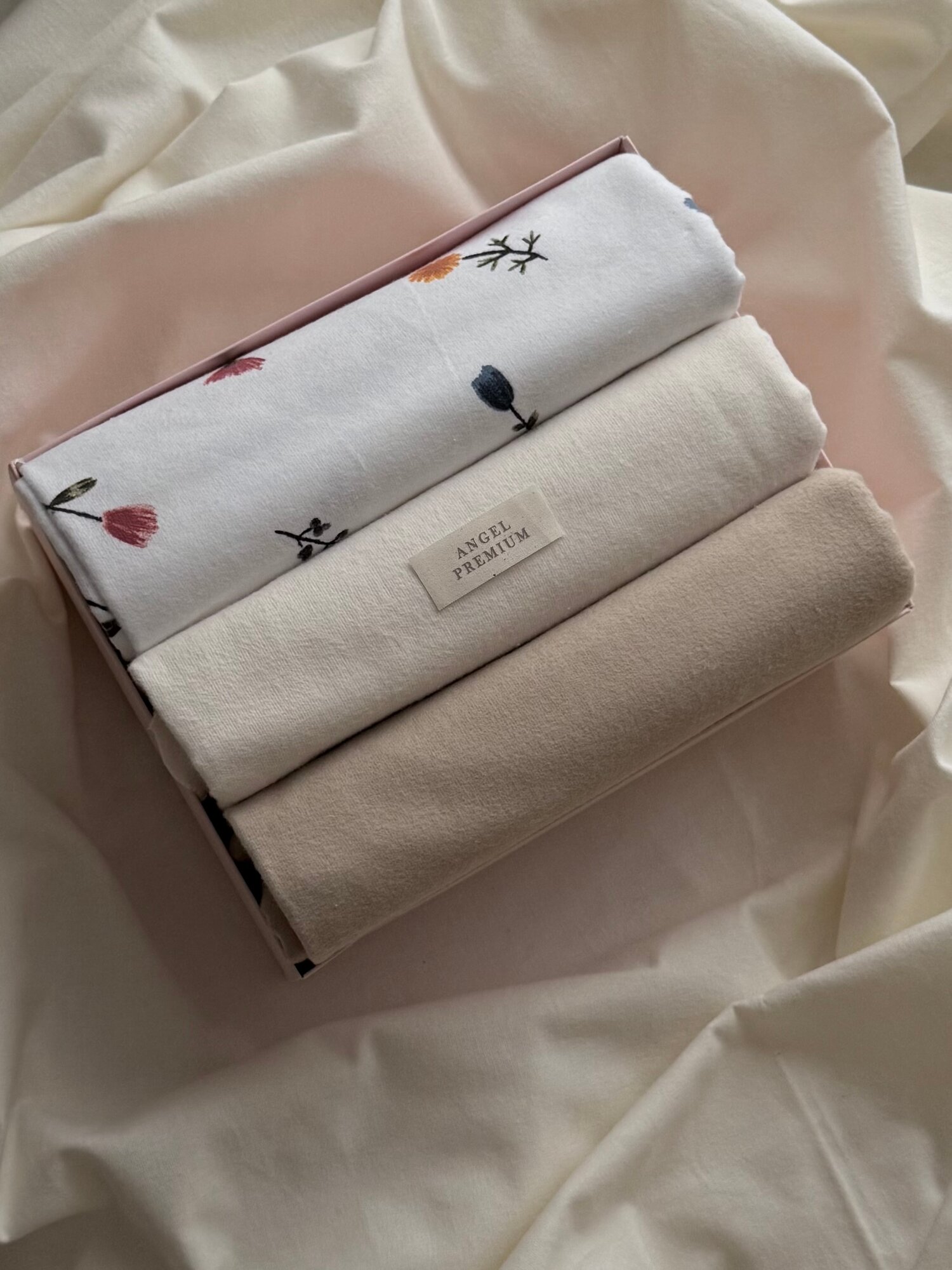 Набор больших фланелевых пеленок 100х120 ANGEL PREMIUM