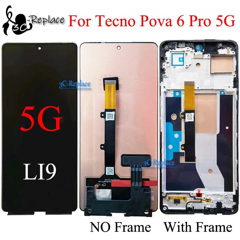 Дисплей Amoled 6.78" для Tecno Pova 6 Pro 5G Orig With Frame
