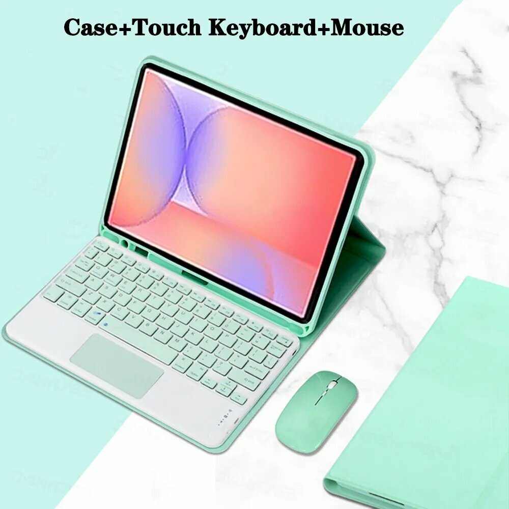 Чехол для планшета Samsung Galaxy Tab S10 Lite 5G 10.9 дюйма, русская клавиатура(Model: SM-X400/X406B)