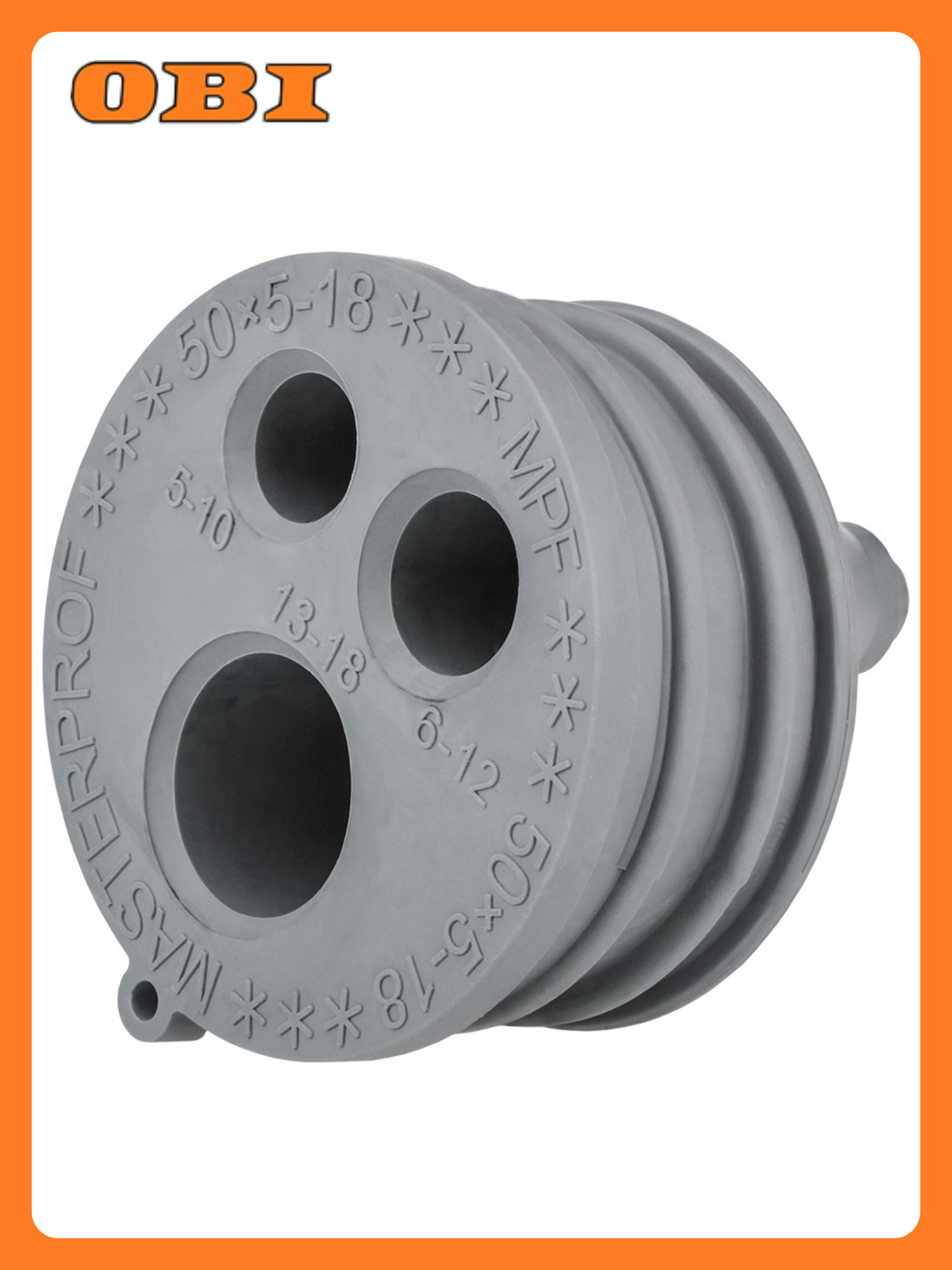 Манжета дренажная MPF 50*5-18, серая, ТЭП, гофрированная, 1 шт