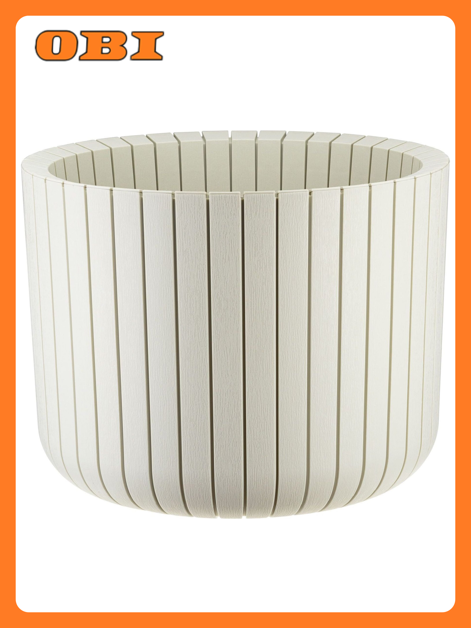 Кашпо IDEA Шато, керамика, пластик, 29л, белое