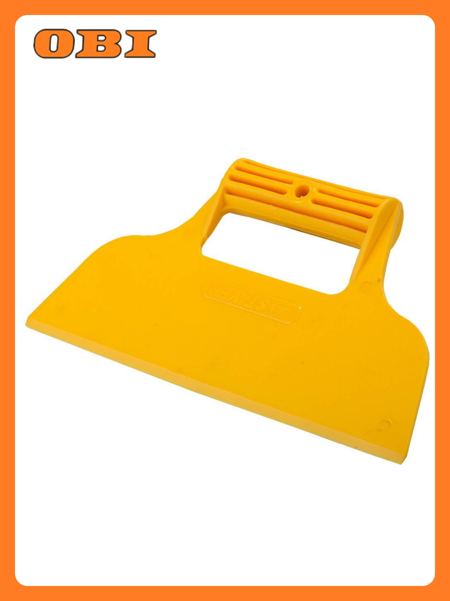 Шпатель STAYER, малярный, пластиковый, 230мм, противоскользящая рукоятка, желтый