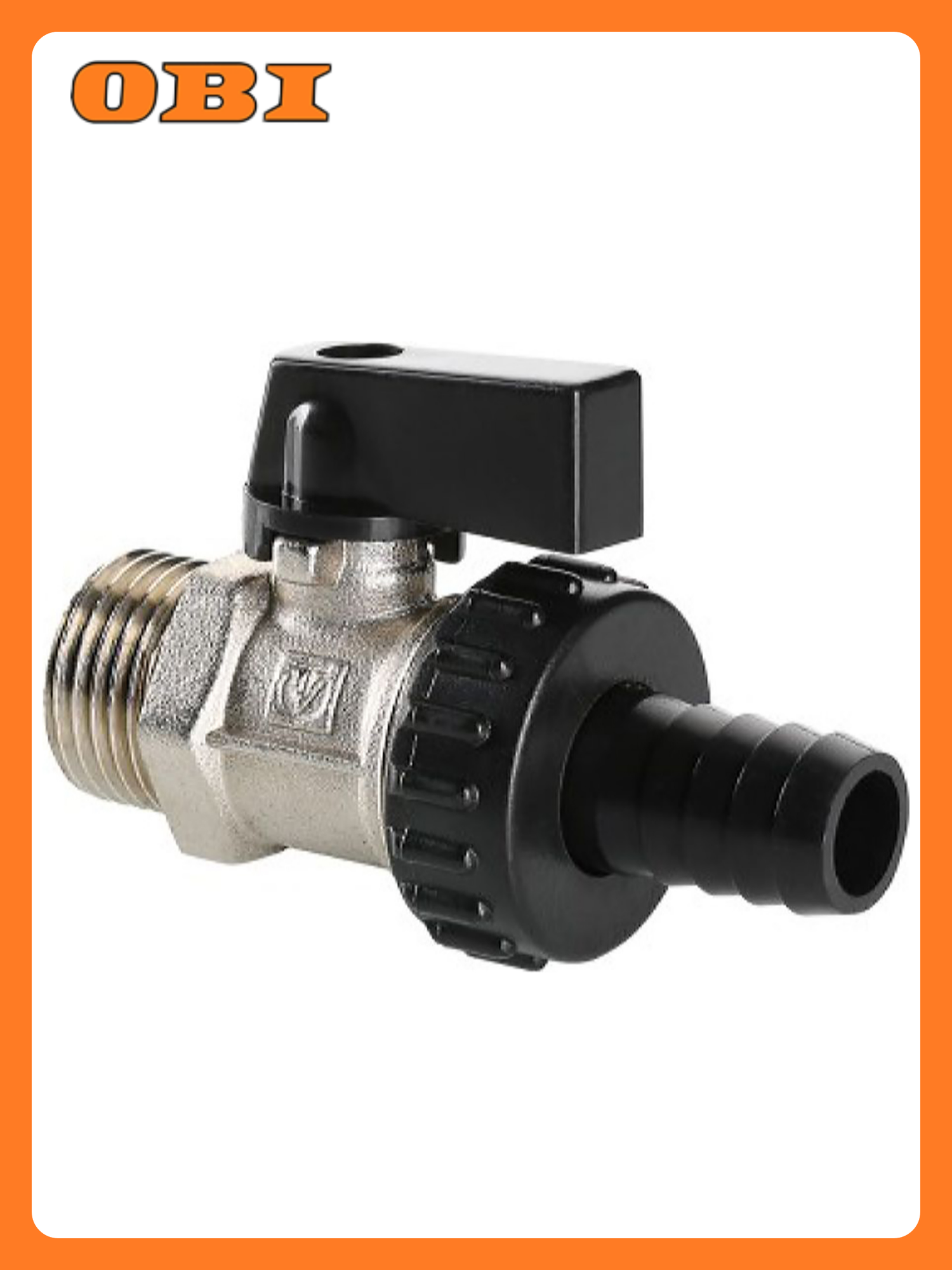 Шаровой кран VALTEC AAV430004, латунь, никелированный, для воды, Ду 15, Ру 10, серебристый