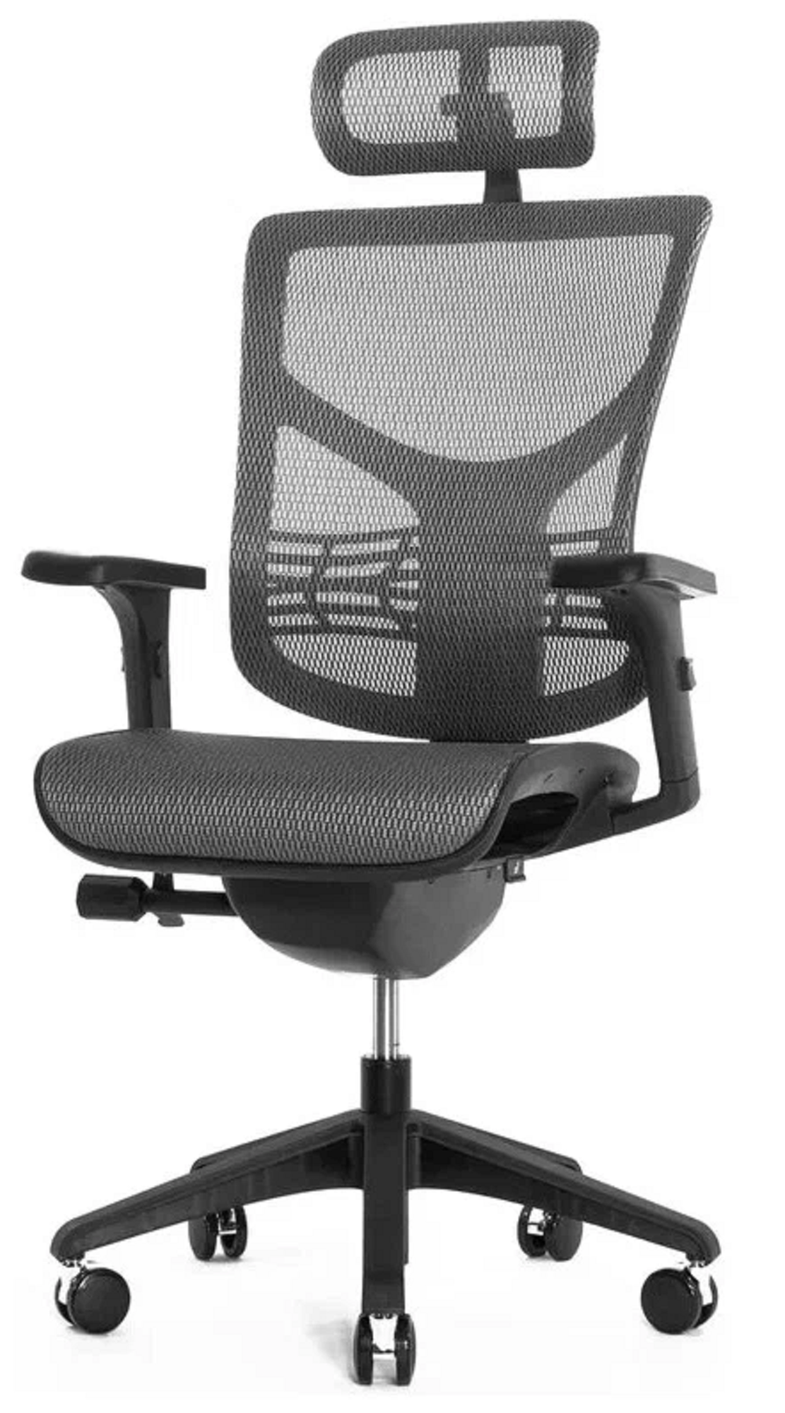 Кресло FALTO VISTA (сетка, каркас черный, тёмно серый)