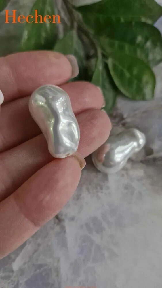 Барочный жемчуг Майорка 25х15 мм (2 шт)/крупные бусины