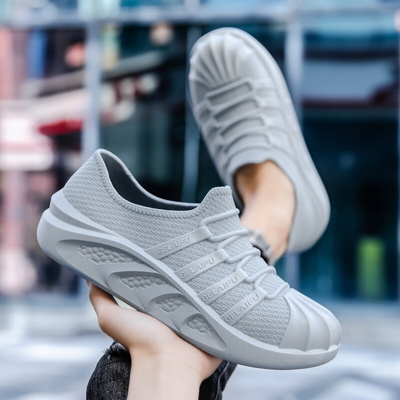 Мужские короткие резиновые сапоги, взрослые резиновые сапоги, легкие, прочные, износостойкие резиновые туфли, кухонные нескользящие низкие водонепроницаемые туфли.