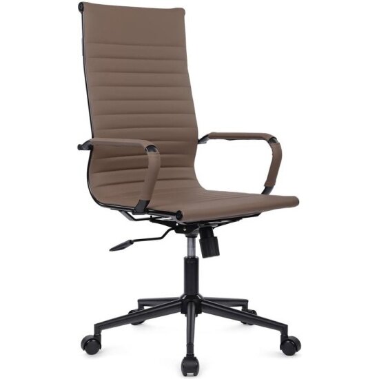 Кресло офисное Riva Design RIVA CHAIR Hugo RCH 6002-1SEB Коричневый. Металл Черный