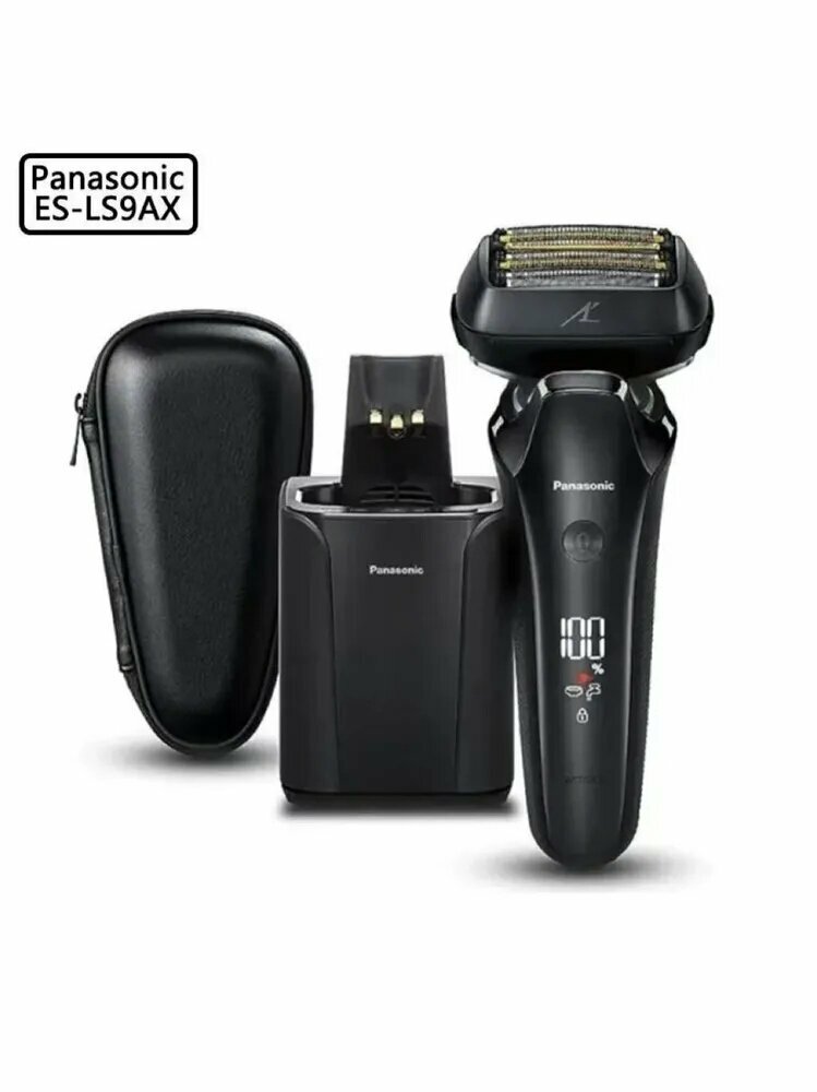 Электробритва Panasonic ES-LS9AX, черный матовый, темно-серый