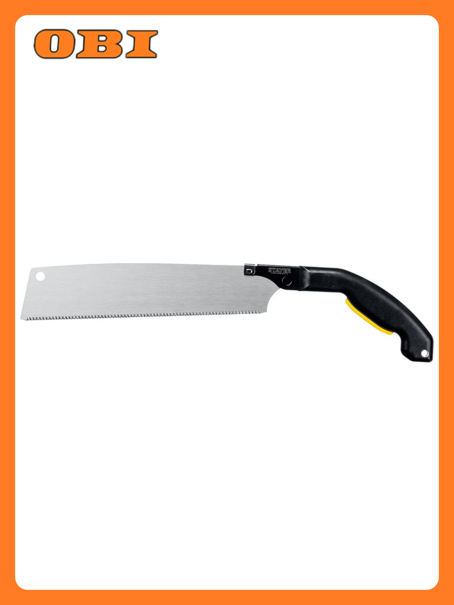 Ножовка STAYER, 300мм, 16TPI, 3D-заточка, тефлоновое покрытие, черная