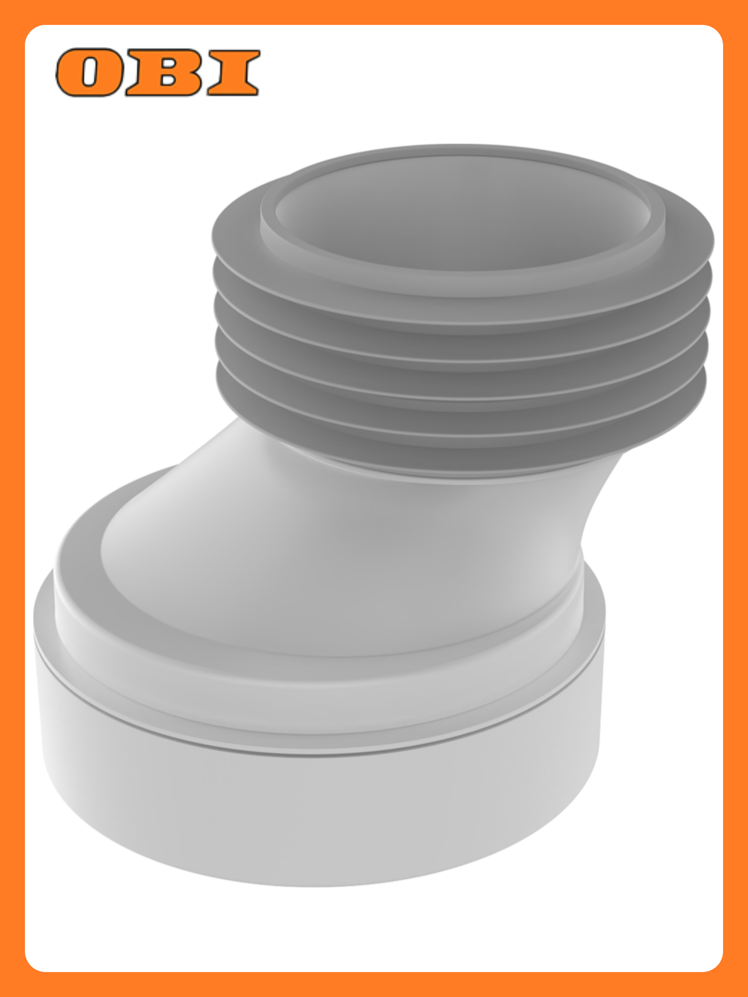 Манжета для унитаза жёсткая эксцентрич. (диаметр подключения 110мм, смещение 40мм)