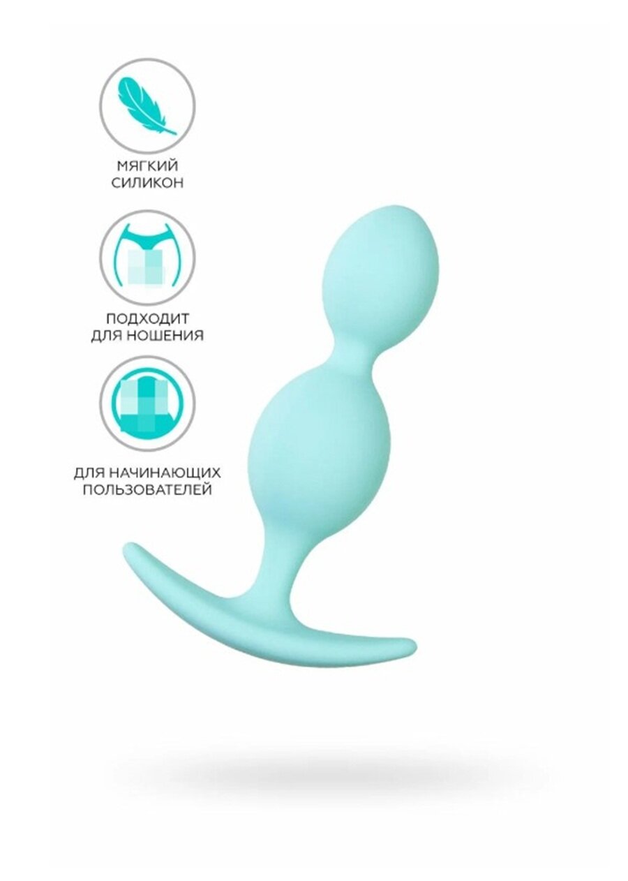 Анальная втулка ToDo by Toyfa Roll, силикон, мятная, 9,2 см, Ø 2,7 см