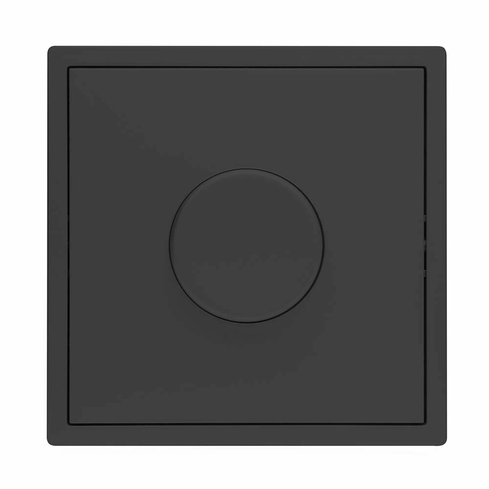 Светорегулятор (диммер) Vell, поворотный, 250 В, встраиваемый, IP20 черный {BK-1D-Grand}