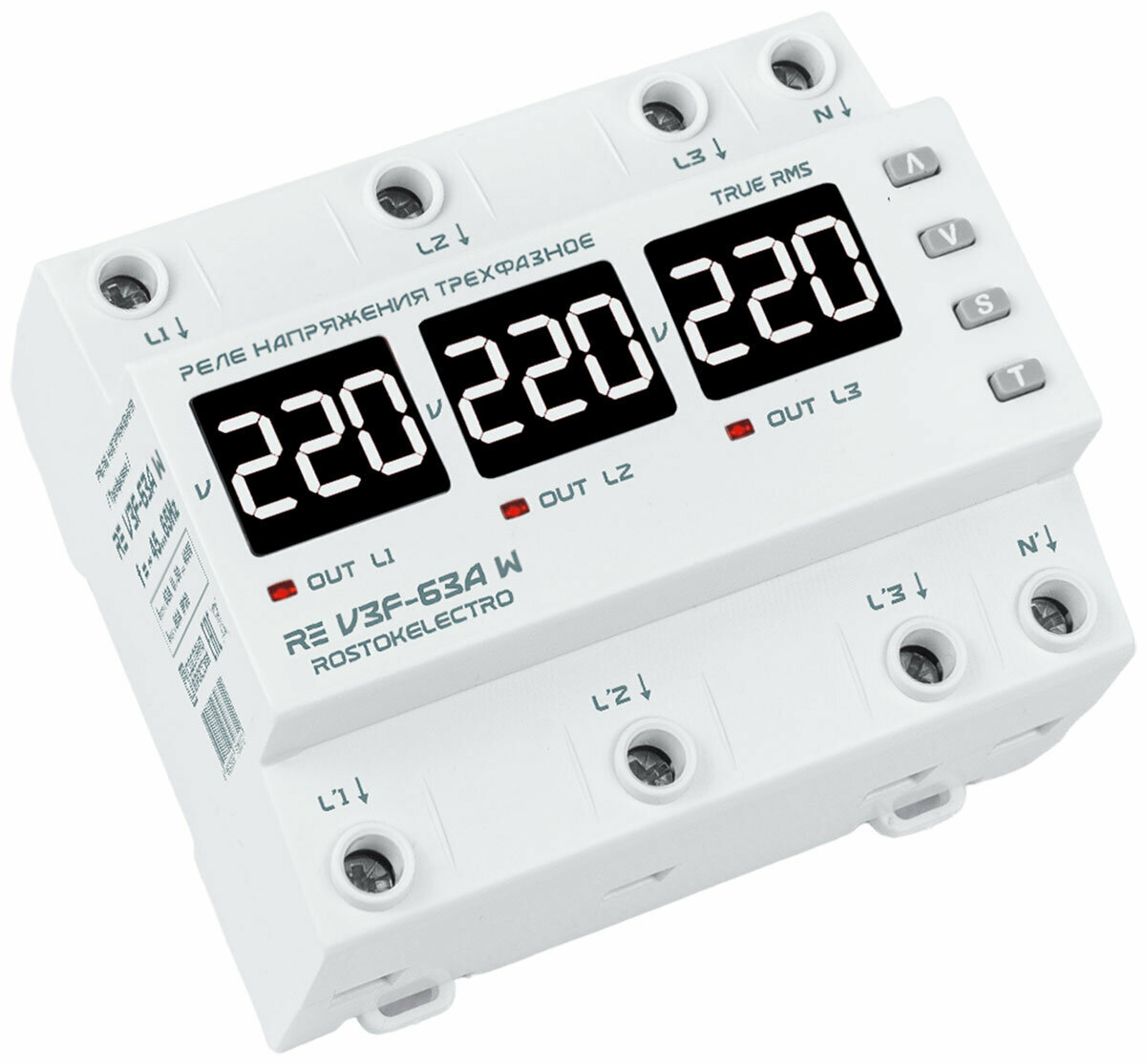 Реле напряжения RE V3F-63A W