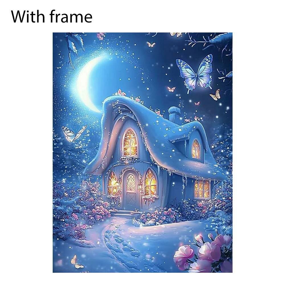 Алмазная на подрамнике 5D DIY/30x40 см (без единой рамки)