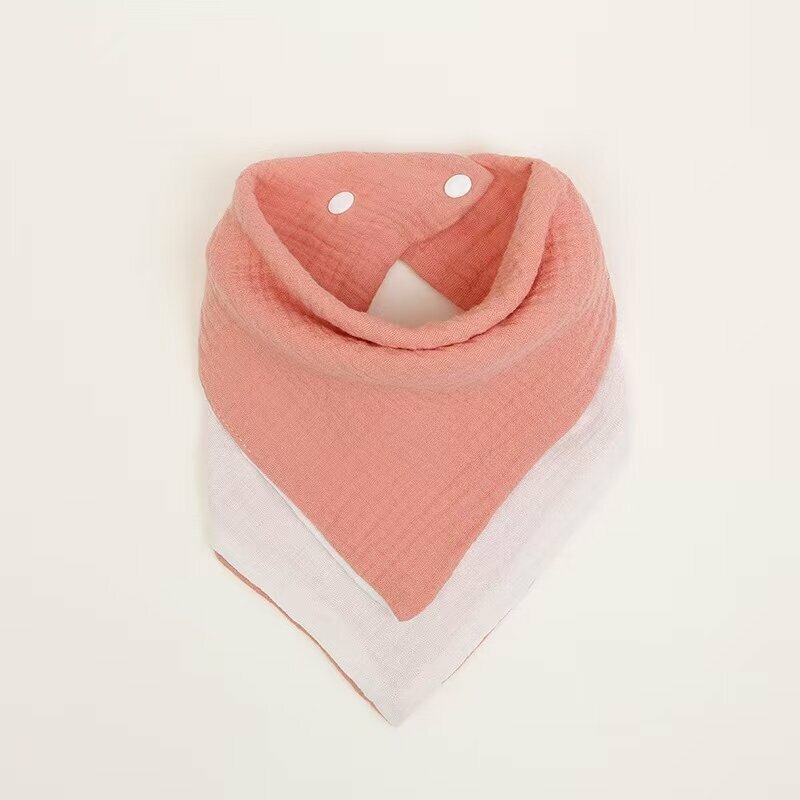 Полотенце детское, хлопок, 37#, впитывающее слюну，2pcs