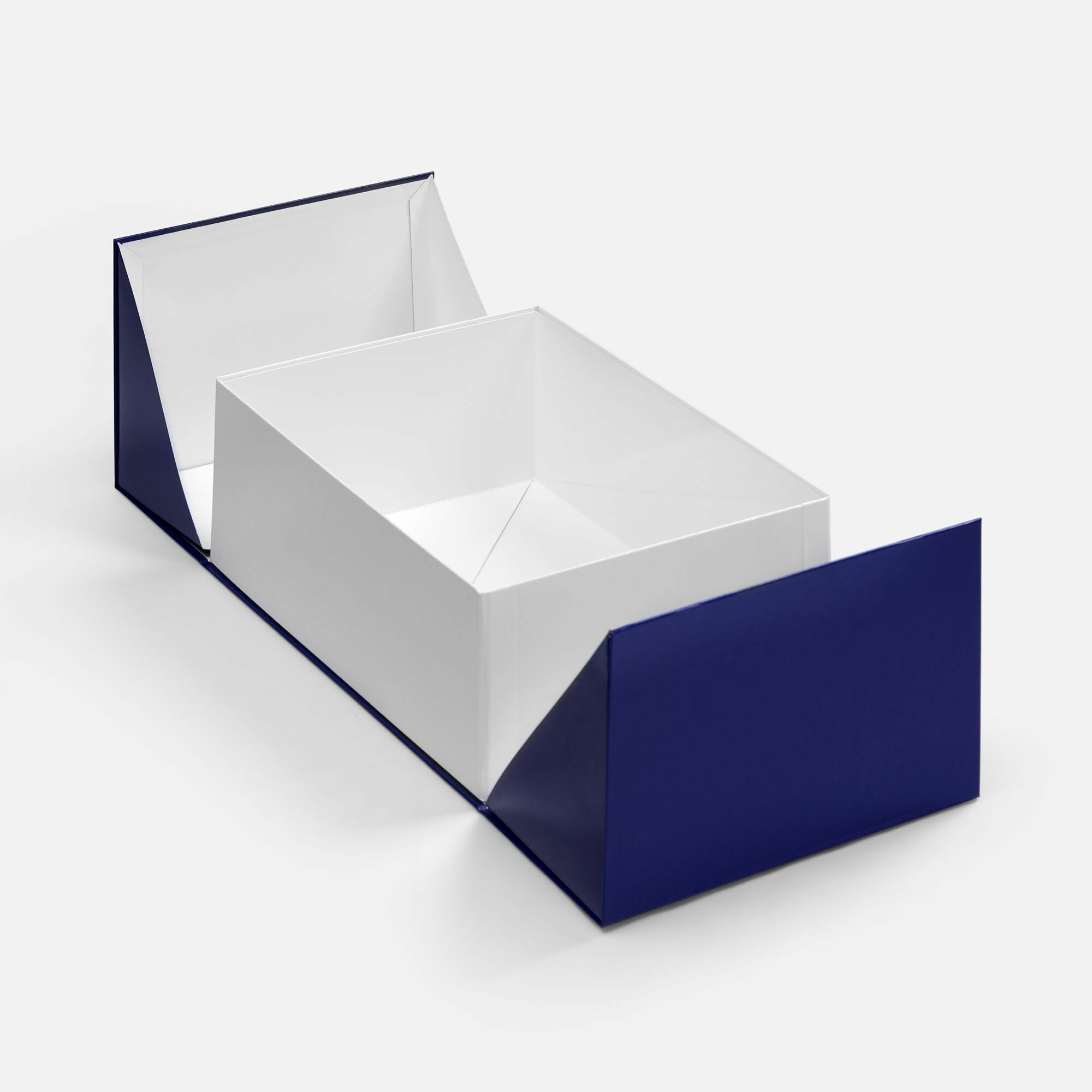 Коробка подарочная для хранения складная 34x24,2x12,6, синяя, упаковка подарка на День Рождения на Новый год
