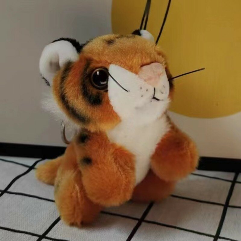 Милые плюшевые игрушки в виде тигра и льва, подвески для кукол, брелоки-подвески в виде тигровых когтей для сумок,