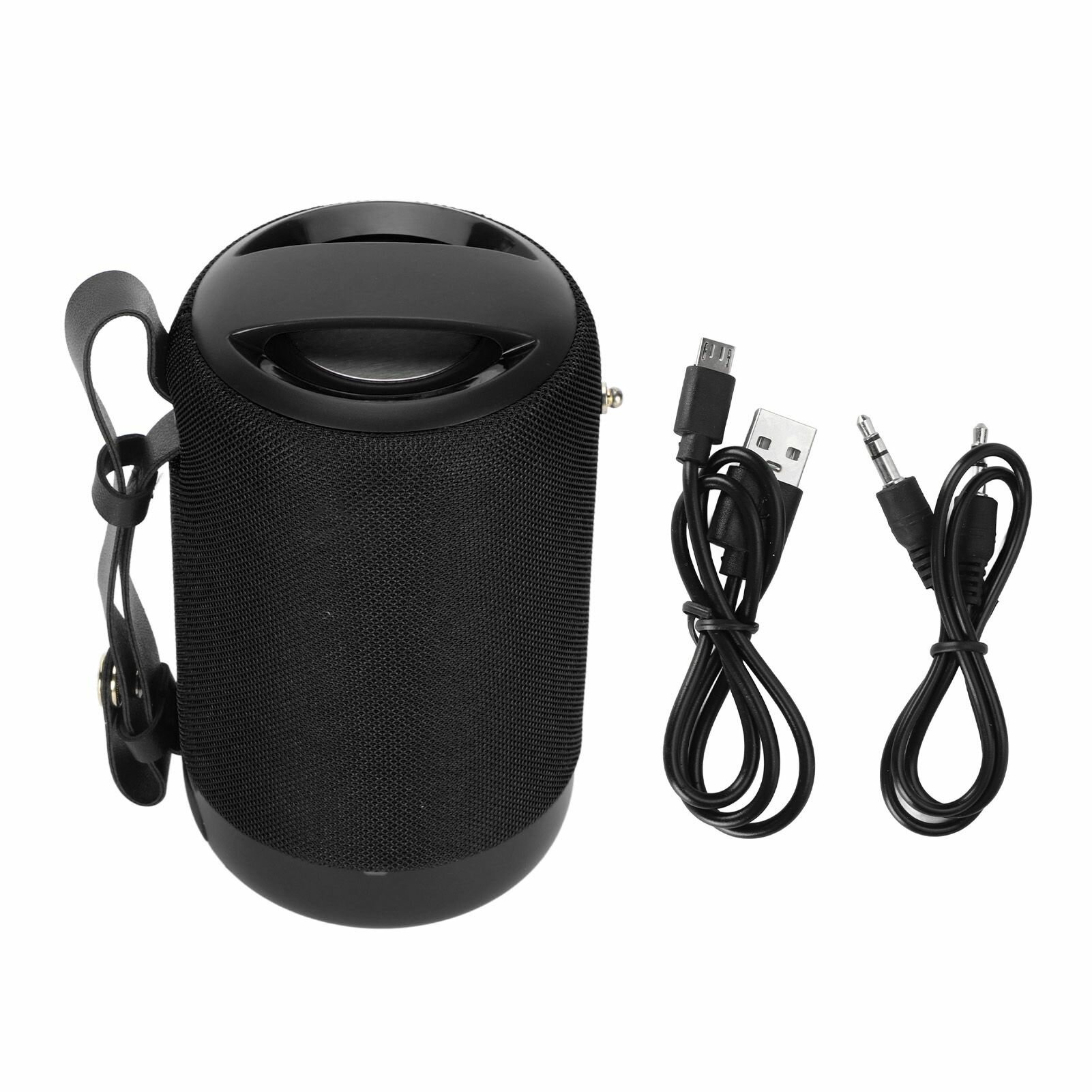 BT-динамик, многофункциональный, водонепроницаемый IPX5, мощный бас, стерео, громкая связь, для дома/путешествий/вечеринок, черный