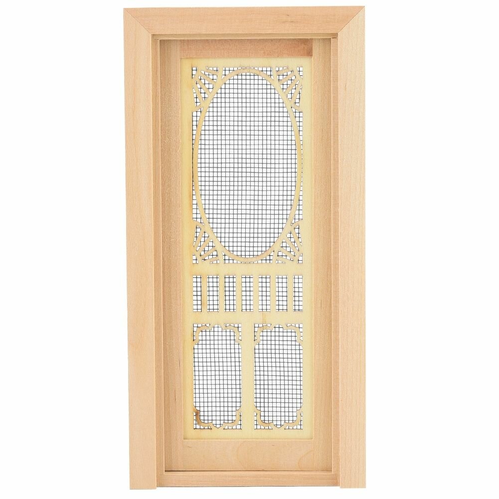 1:12 Миниатюрная деревянная дверь для кукольного домика, полая