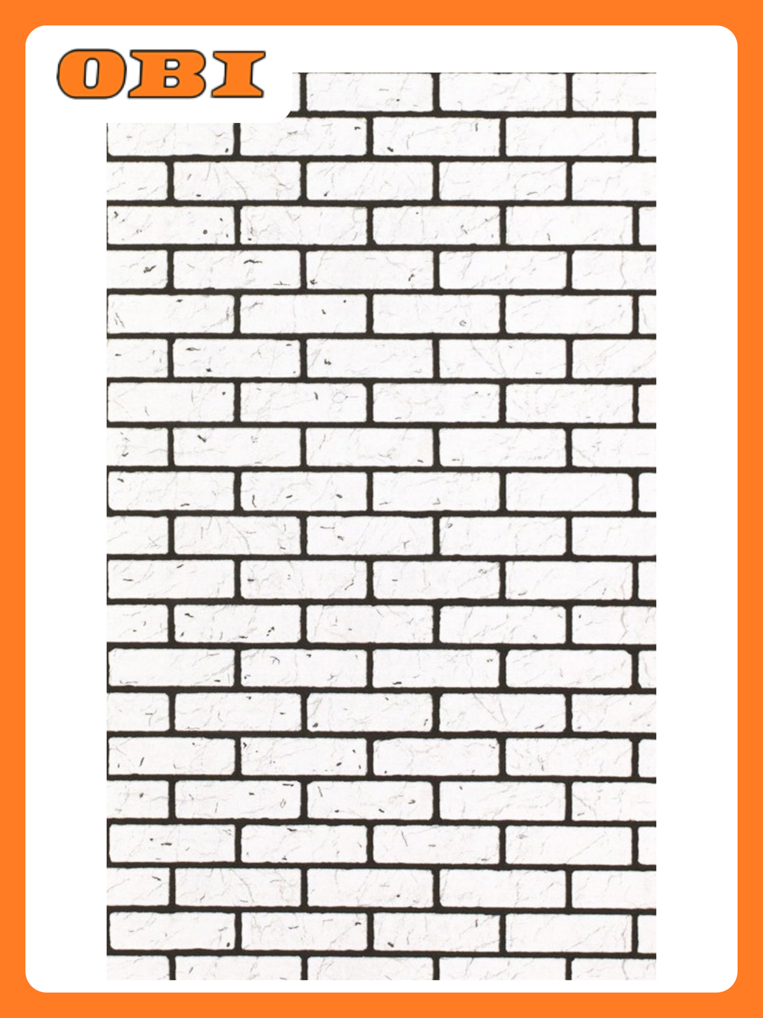 Стеновая панель "Кирпич Кантри", ДВП, 1220x2440x6 мм, серая, матовая