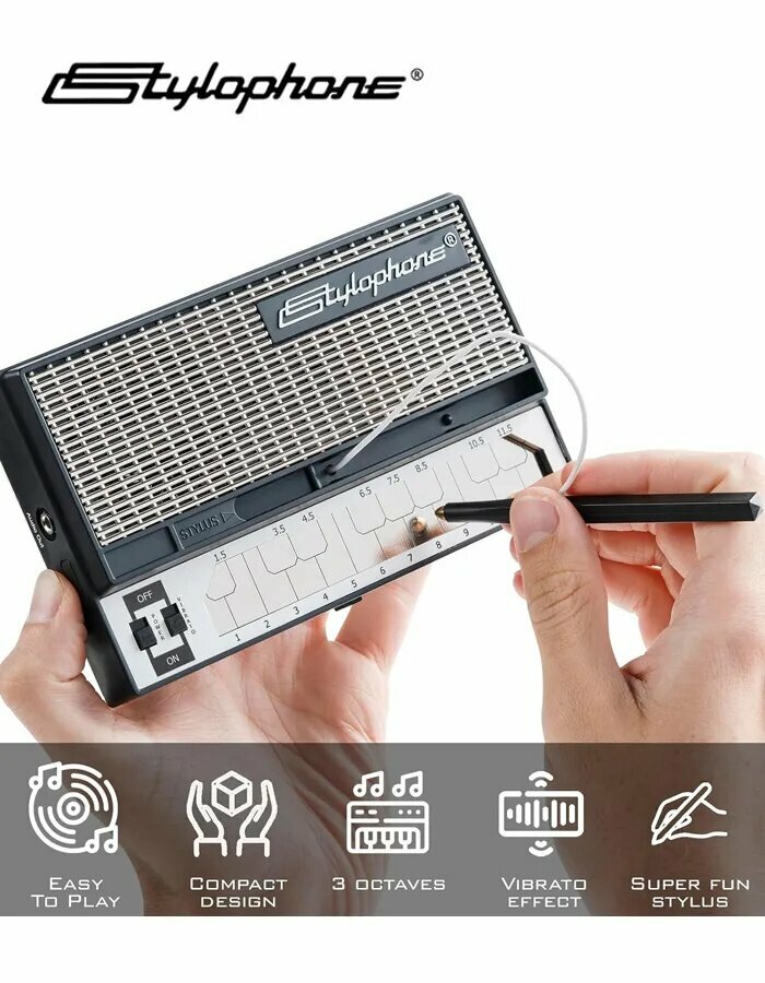 Аналоговый синтезатор Dubreq Stylophone S1, Белая ограниченная серия