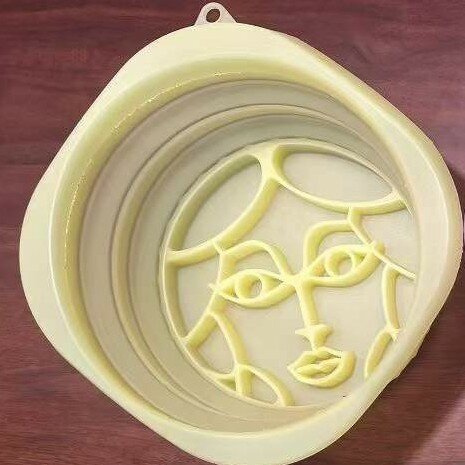 Силиконовая складная ванночка для льда для лица, портативная ванночка для льда, защита от брызг, косметическая ванночка