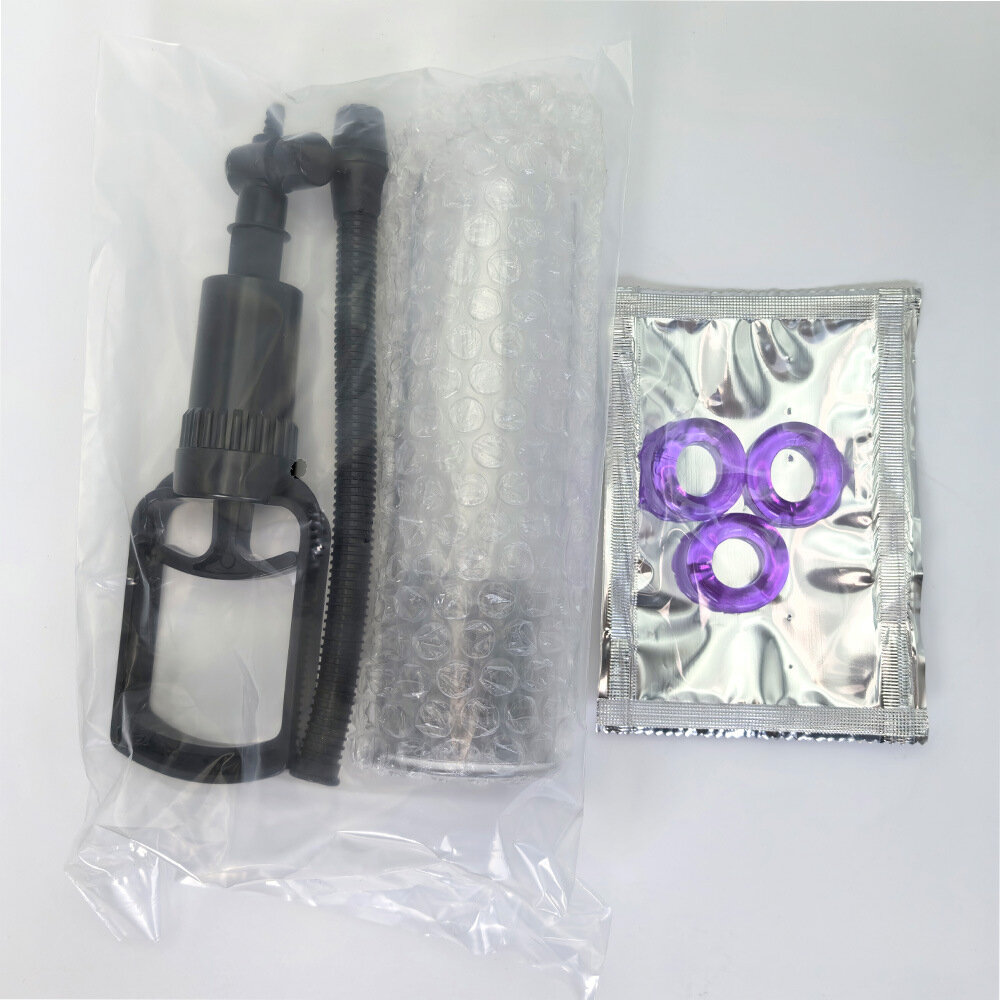 Ручной вакуумный тренажер для увеличения полового члена, мужской вакуумный массажер для растяжения и эрекции,