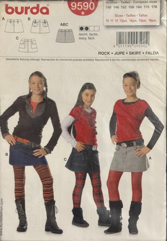 Выкройки Бурда (Burda) Детская мода №9590