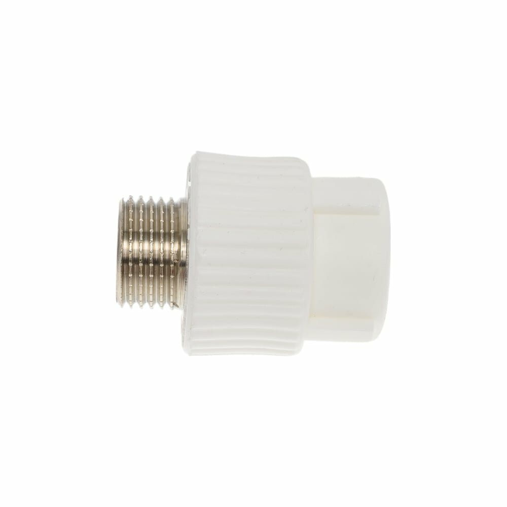 Комбинированная муфта PRO AQUA PP-R НР белая d-20 мм 1/2" PA23008Pb