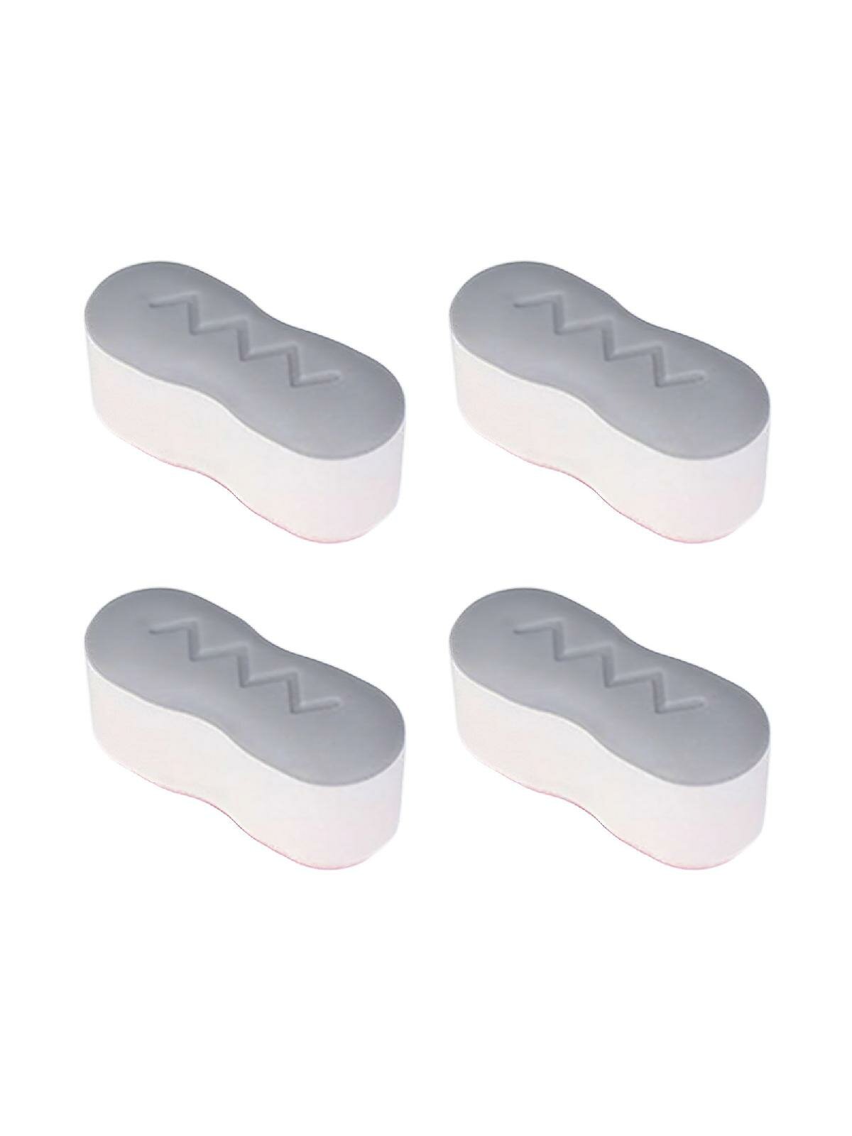 4ШТ Прокладки для сиденья унитаза Прочный клейкий дизайн Бампер для крышки унитаза для ванной комнаты