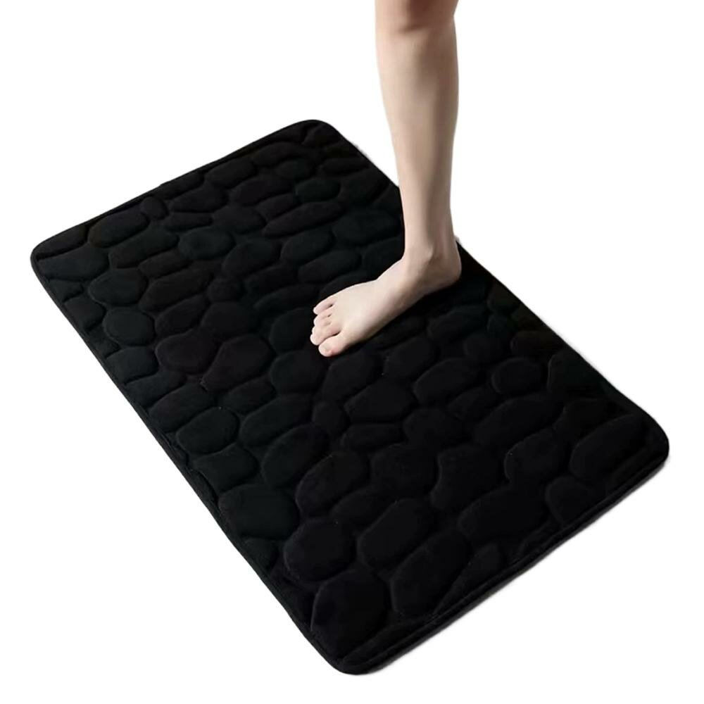 Впитывающий коврик для ванной с рельефом гальки,