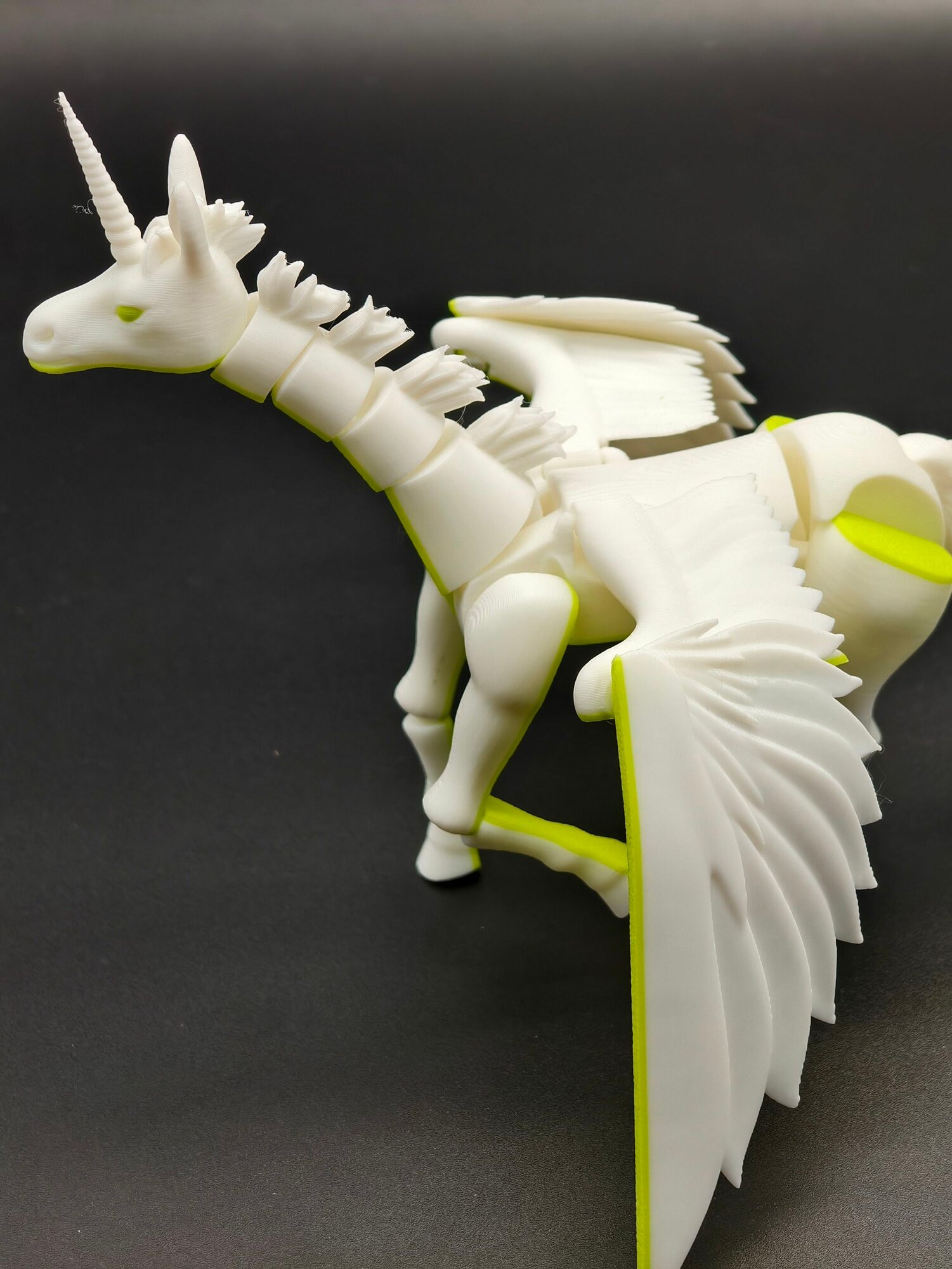 Пегас-Единорог, модель изготовлена на 3d принтере.