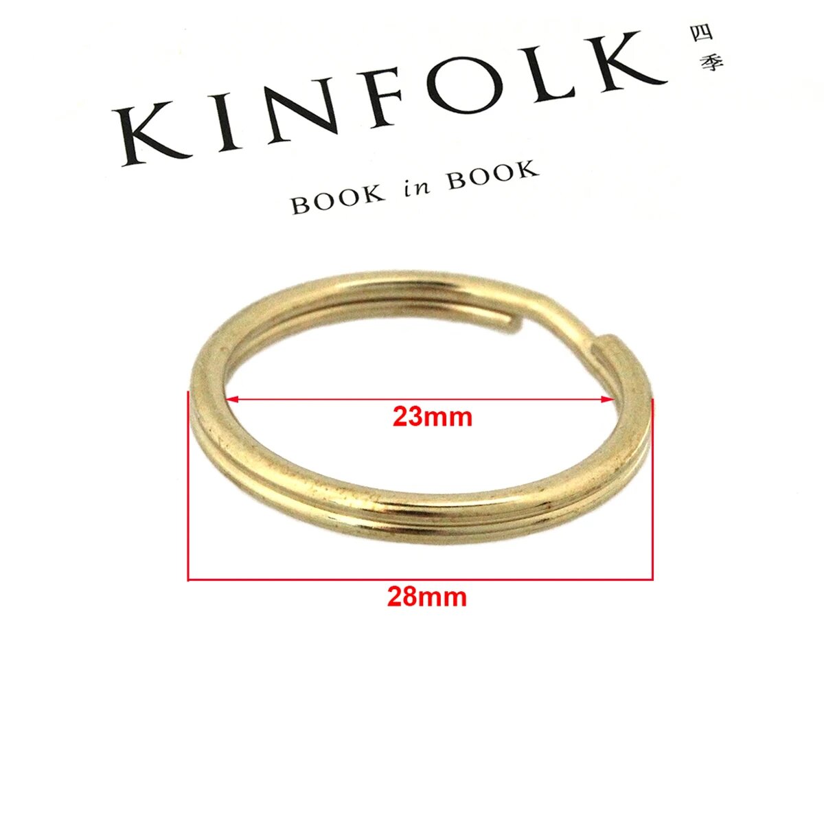 5 шт, твердые латунные разрезные кольца, брелок с двойной петлей, 10-35 мм, брелок для ключей, держатель для ключей, сделай сам, кожаная фурнитура для рукоделия