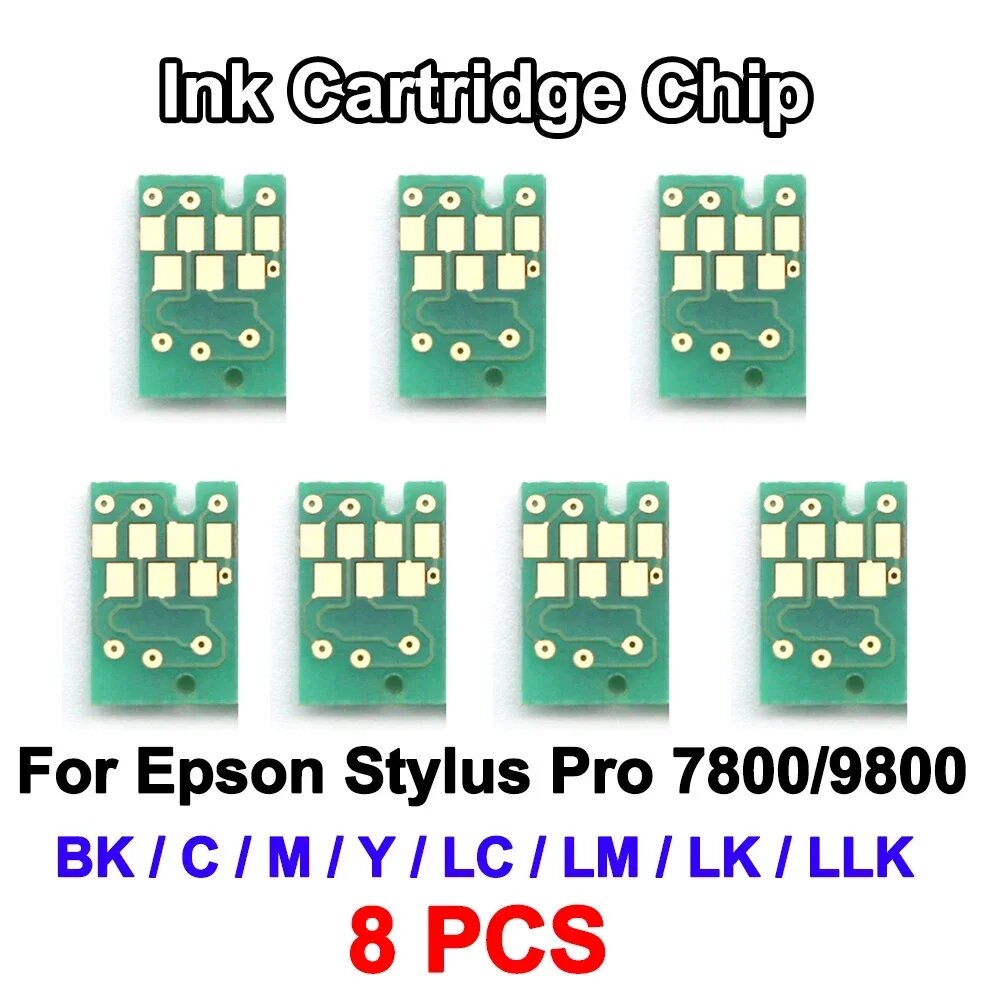 Чип для картриджа Epson Stylus Pro 4000/4880/4880C/4800 7800 9800 8PCS