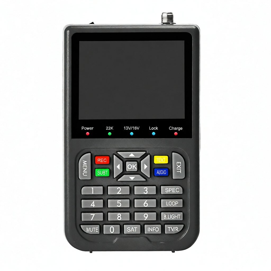 GTMEDIA V8 Finder 2 Прибор для поиска телевизионных сигналов DVB-S/S2/S2X Приемник сигналов ЖК-дисплей 3.5 дюйма H.264 Автоматический расчет угла Батарея 4000mAh Тип F Входная частота 950-2150 MHz Уровень входного сигнала -65 до -25 dBm Управление