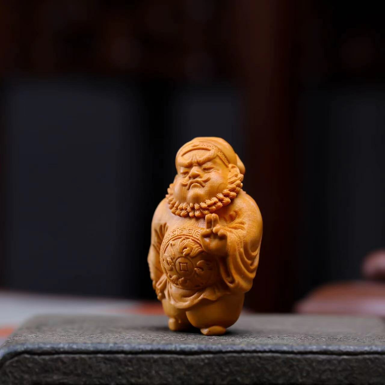 Резьба по дереву из самшита и туи, ручная работа, игрушка Чжункую, домашний декор, подарок, оптовая продажа