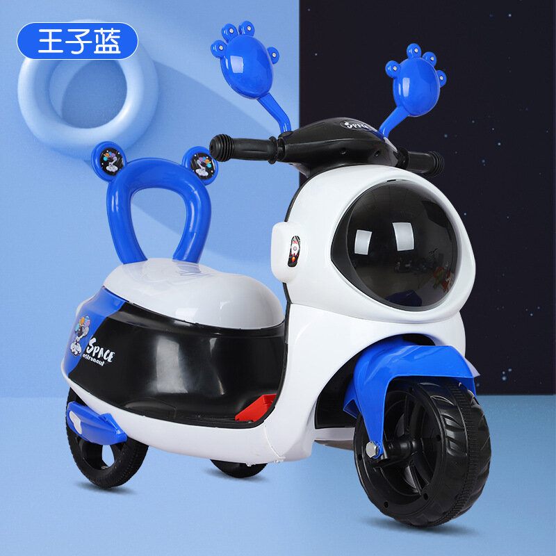 Детский электрический мотоцикл-трицикл для мальчиков и девочек 1-3-6 лет, игрушка на батарейках с пультом управления