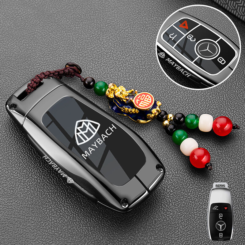 Подходит для чехла ключа Maybach GLS450 600 Mercedes-Benz S480 S-Class S450L 580 Car S500L с металлической пряжкой