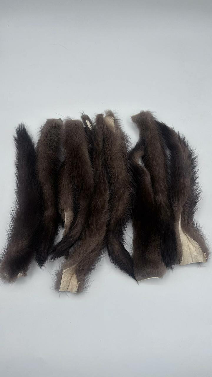 Набор деталей MEXSCHOOL, "натуральный МЕХ норки", для рукоделия, 8 шт.