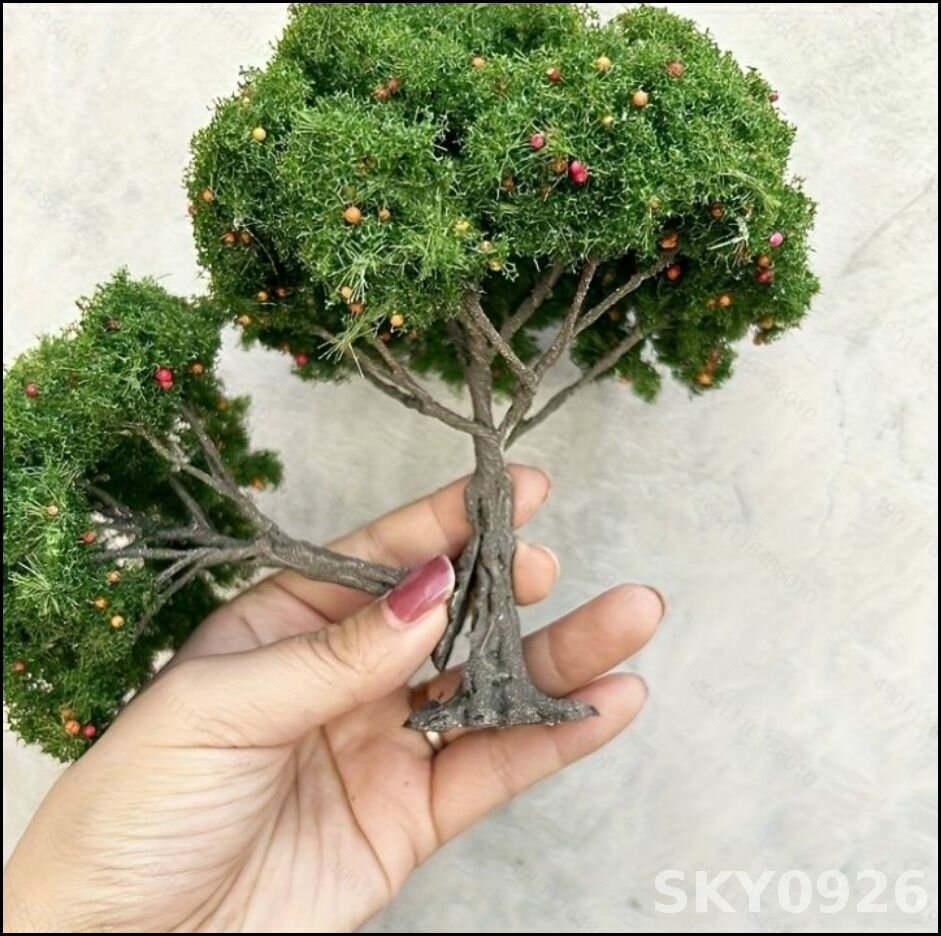 1pc15cm Ho Масштабная имитационная линия древовидная модель здания, древовидный макет железной дороги