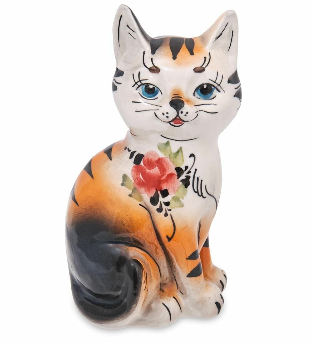Фигурка "Кошка" цв. ГЛ-093/2 Народные промыслы Фарфор