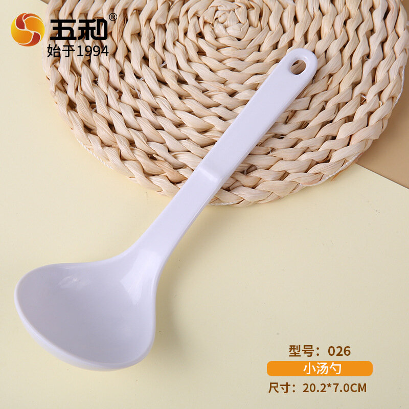 A5 меламиновая белая ресторанная ложка для фаст-фуда, специальная ложка для ресторана, ложка для риса, ложка для