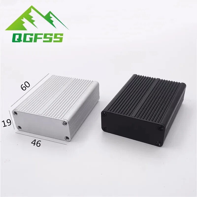 Алюминиевый защитный бокс для электроники 60x19x46mm-Silver