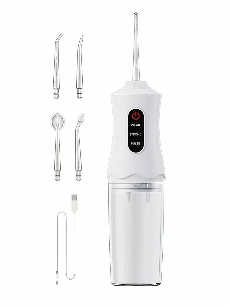 Портативный ирригатор для полости рта, беспроводной электрический аппарат для чистки зубов десен брекетов виниров протезов языка, дорожный набор